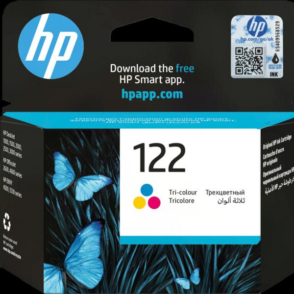 HP 122 Original Ink Cartridge Tri-Colour for Reliable Printing ...