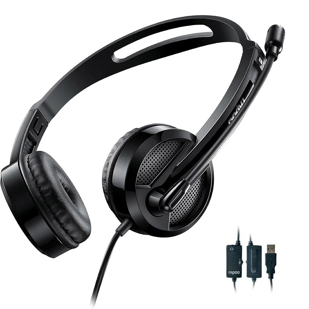 RAPOO H120 USB HEADSET - Dabbous Mega Supplies RAPOO H120 USB HEADSET ...